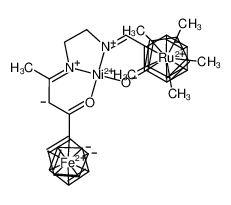 [(η5-Cp)Fe(η5-C5H4)C(O)CHC(CH3)=NCH2CH2N=CH-o-(η6-C6H4O)Ru(η5-Cp*))Ni ...