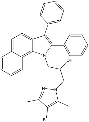 1-(4-bromo-3,5-dimethyl-1H-pyrazol-1-yl)-3-(2,3-diphenyl-1H-benzo[g ...