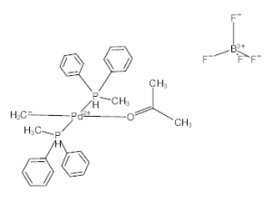 trans-[Pd(methyl)(acetone)(P(CH3)(C6H5)2)2]BF4 190002-31-4 wiki